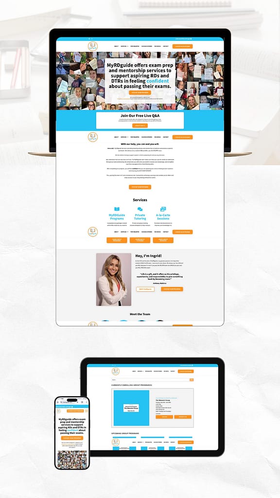 Streamlining Operations to Reach More Students: The MyRDguide Website Overhaul - Wandersoul Co