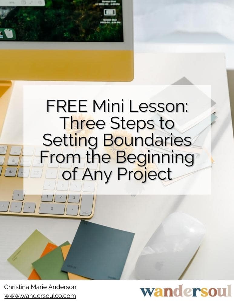 FREE Mini Lesson: Three Steps to Setting Boundaries From the Beginning ...